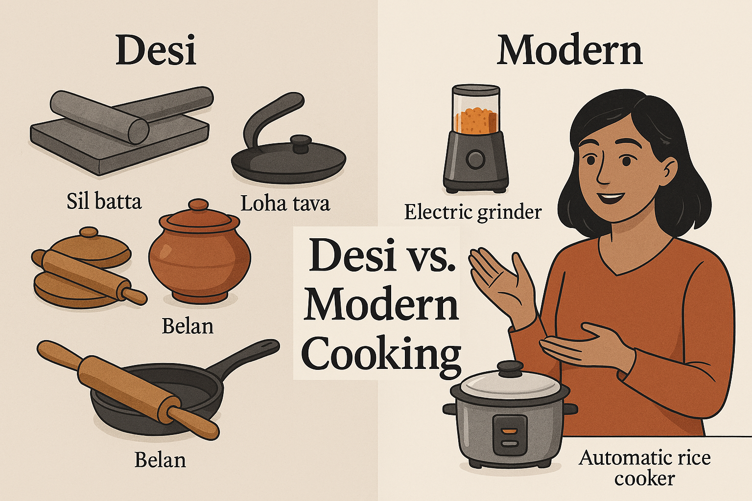 Desi vs. Modern Cooking—Ek Busy Woman Ki Kitchen Story! – HNTShop
